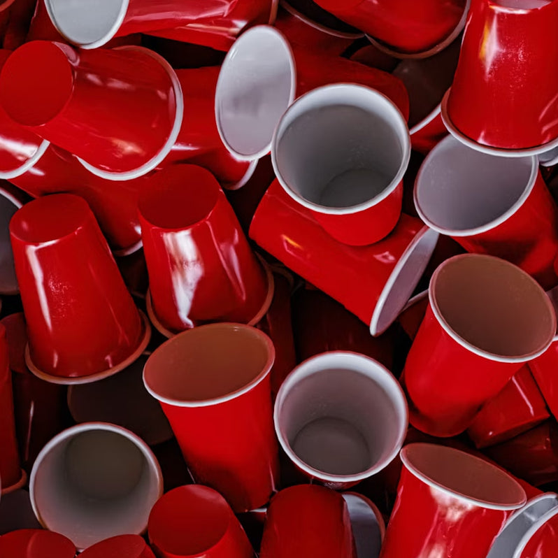 Plastic Cup Red | 16oz Disposable Red American Party Cups — Event Supplies