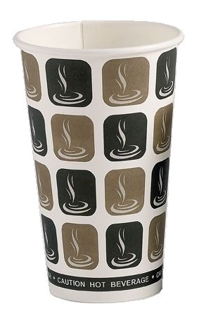 16oz Cafe Mocha Paper Coffee Cups — Event Supplies