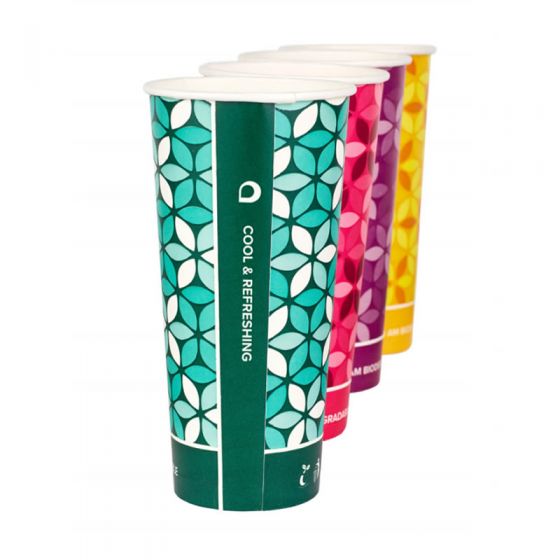 22oz Cool & Fresh Cold Drink Paper Cups — Event Supplies