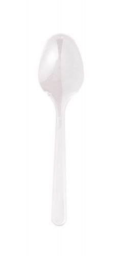 Strong Clear Reusable Plastic Spoons — Event Supplies